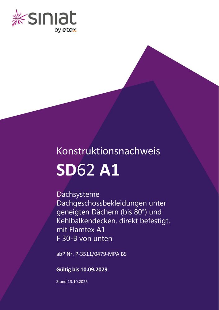 Siniat-Prüfzeugnisse - Siniat